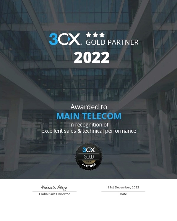 Certified company - Main Telecom